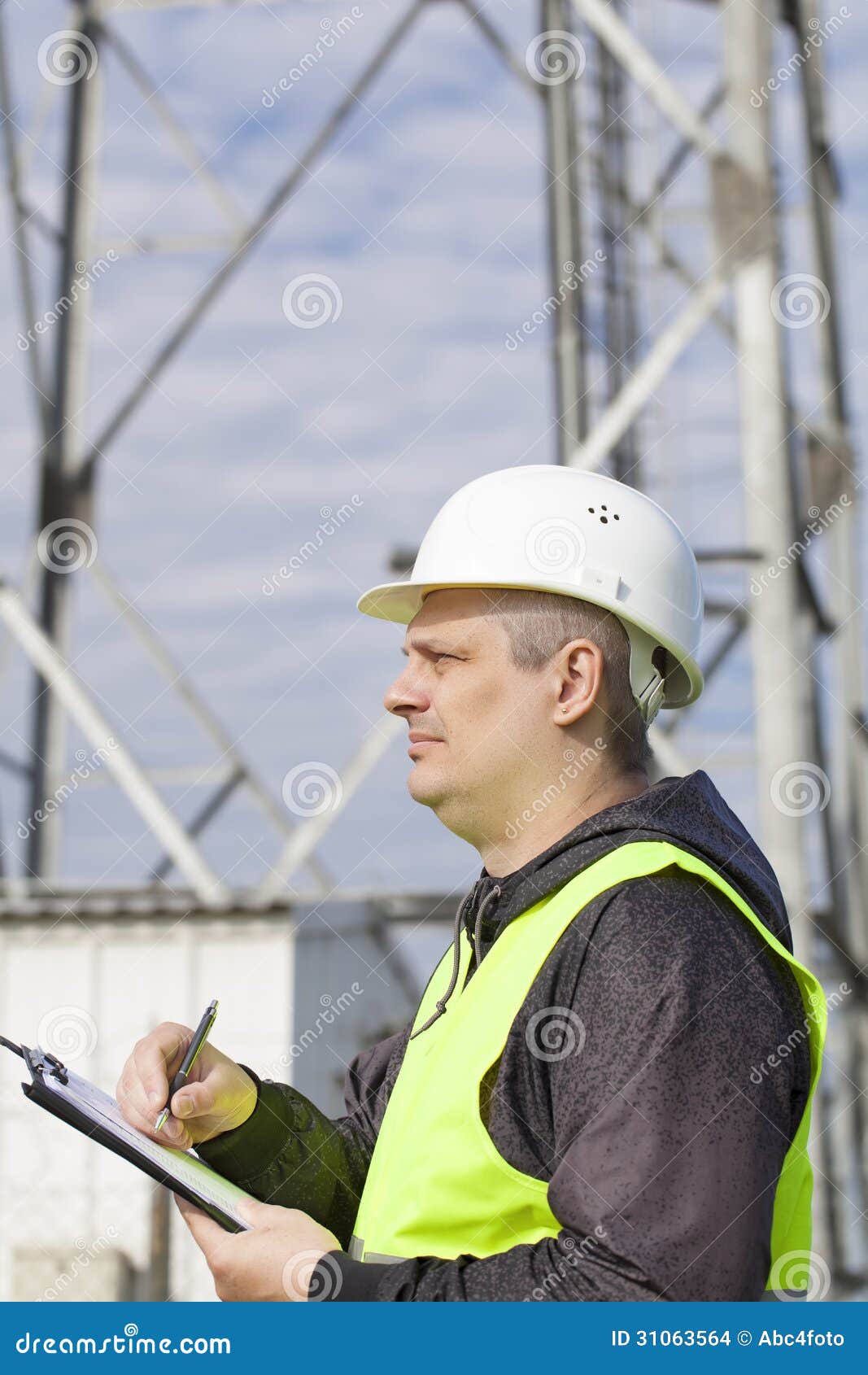 Foreperson con la carpeta foto de archivo. Imagen de reciba - 31063564