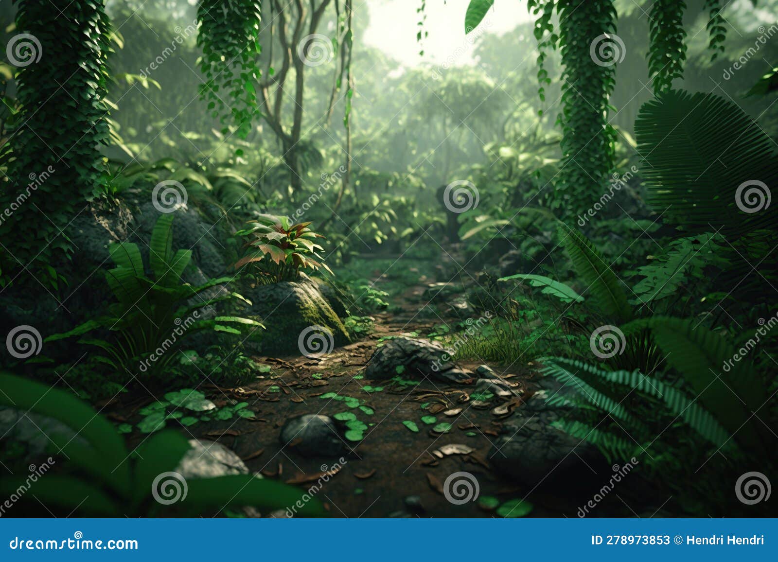 Forest Backdrop To Showcase Model and Objects (Created Using Generative ...
