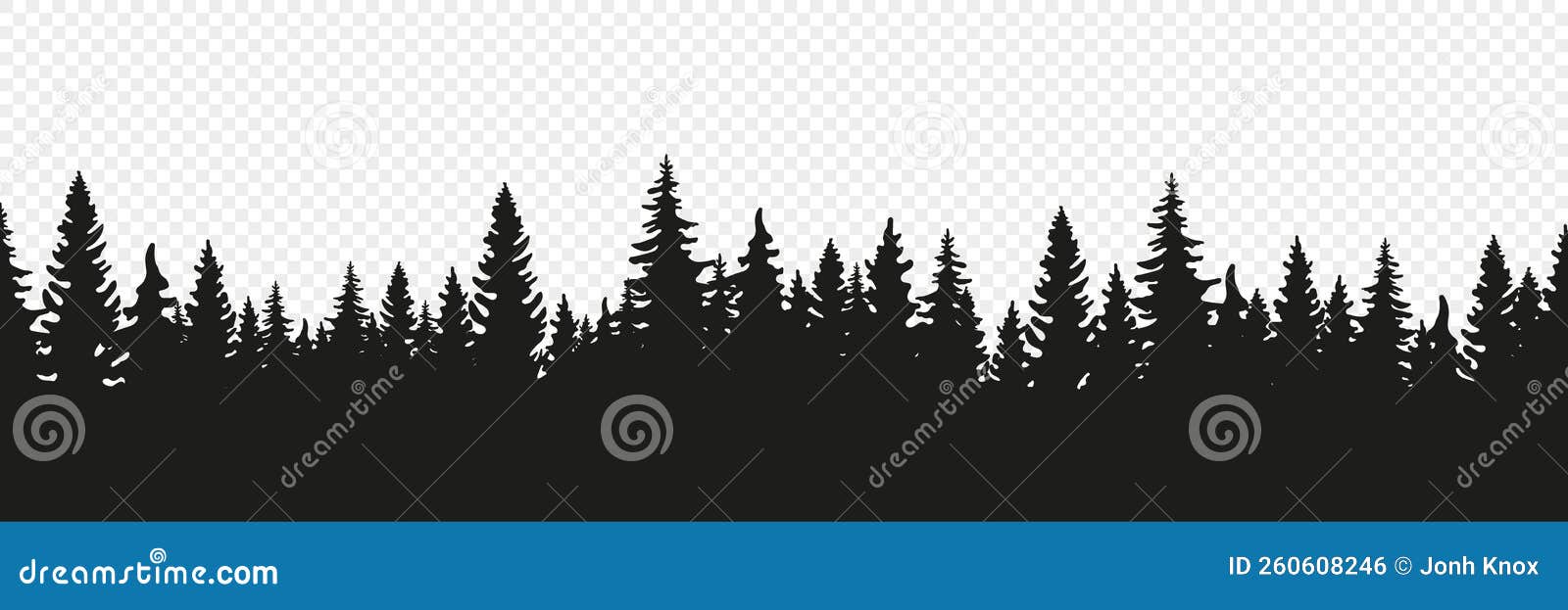 Forest Background, Coniferous Trees. Simple Pine Forest for Your Design ...