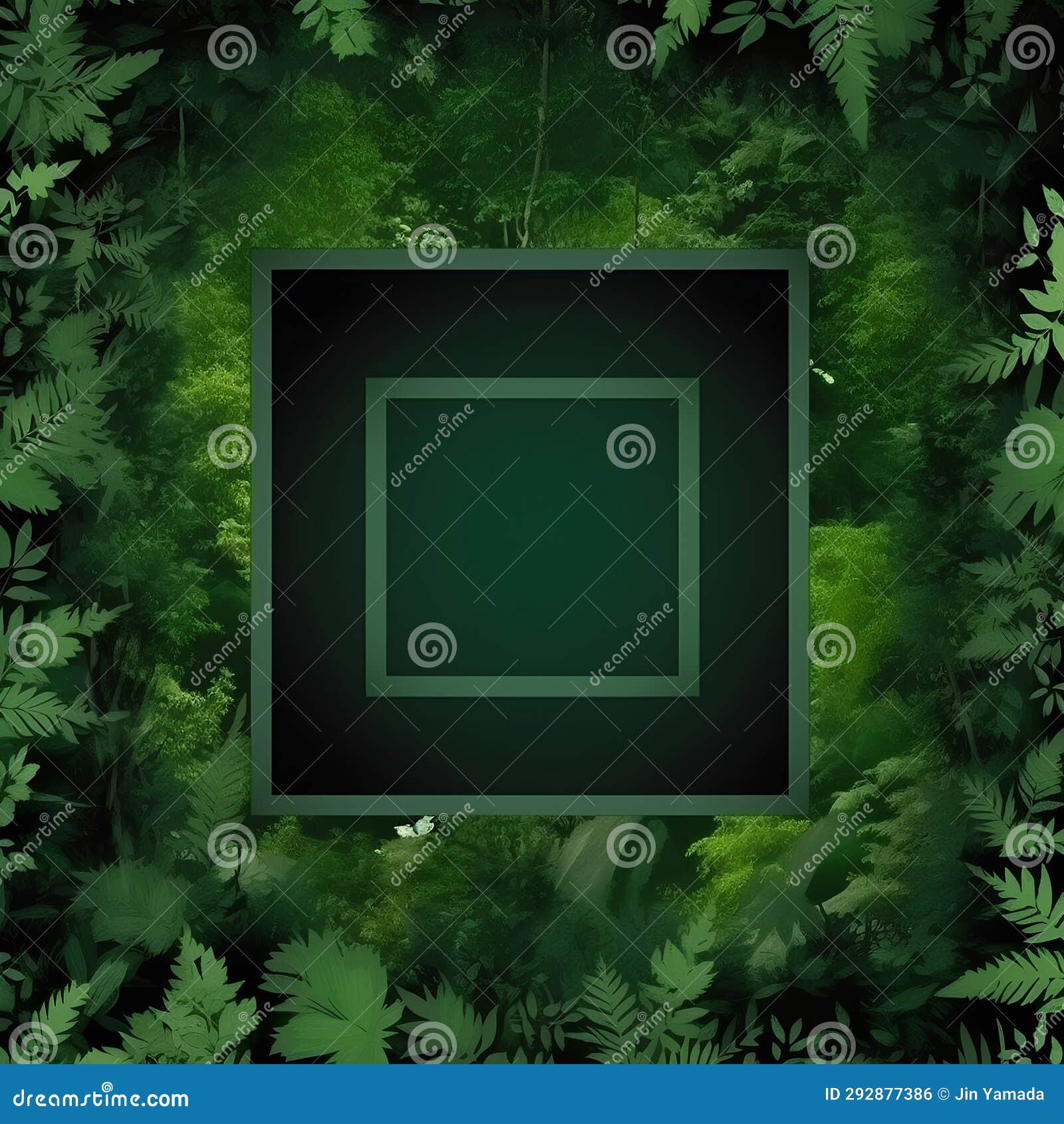 Forest Background with Frame and Space for Your Text Vector File ...