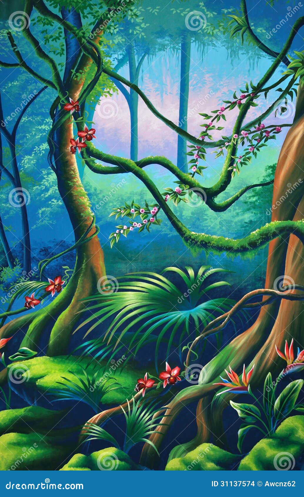 Rainforest Setting Stock Illustrations – 28 Rainforest Setting Stock ...