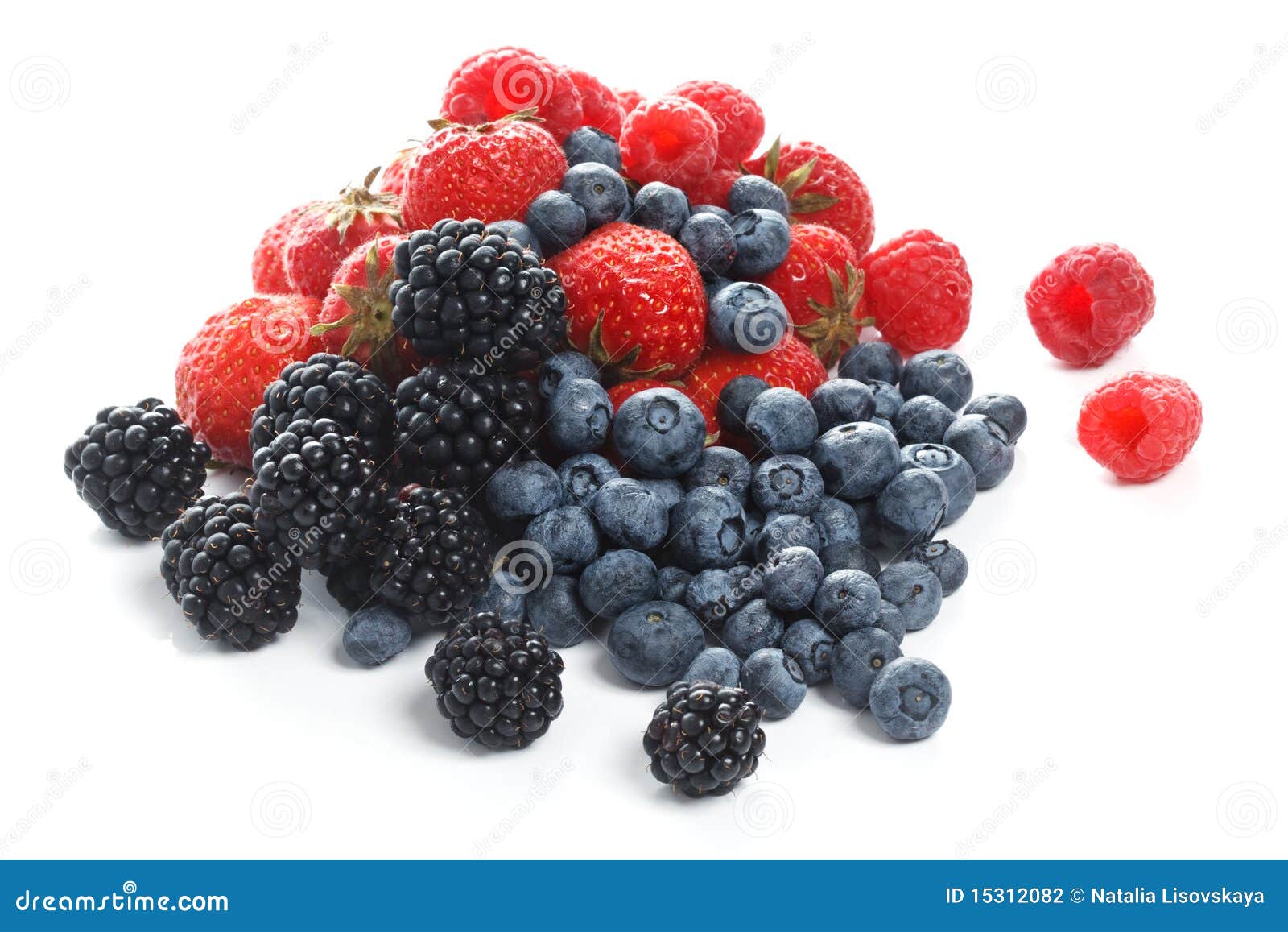 Forest berries stock photo. Image of juicy, ripe, fresh - 15312082