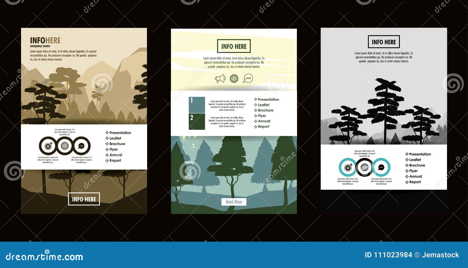 Forest Brochure Infographic Stock Vector - Illustration of infographic ...