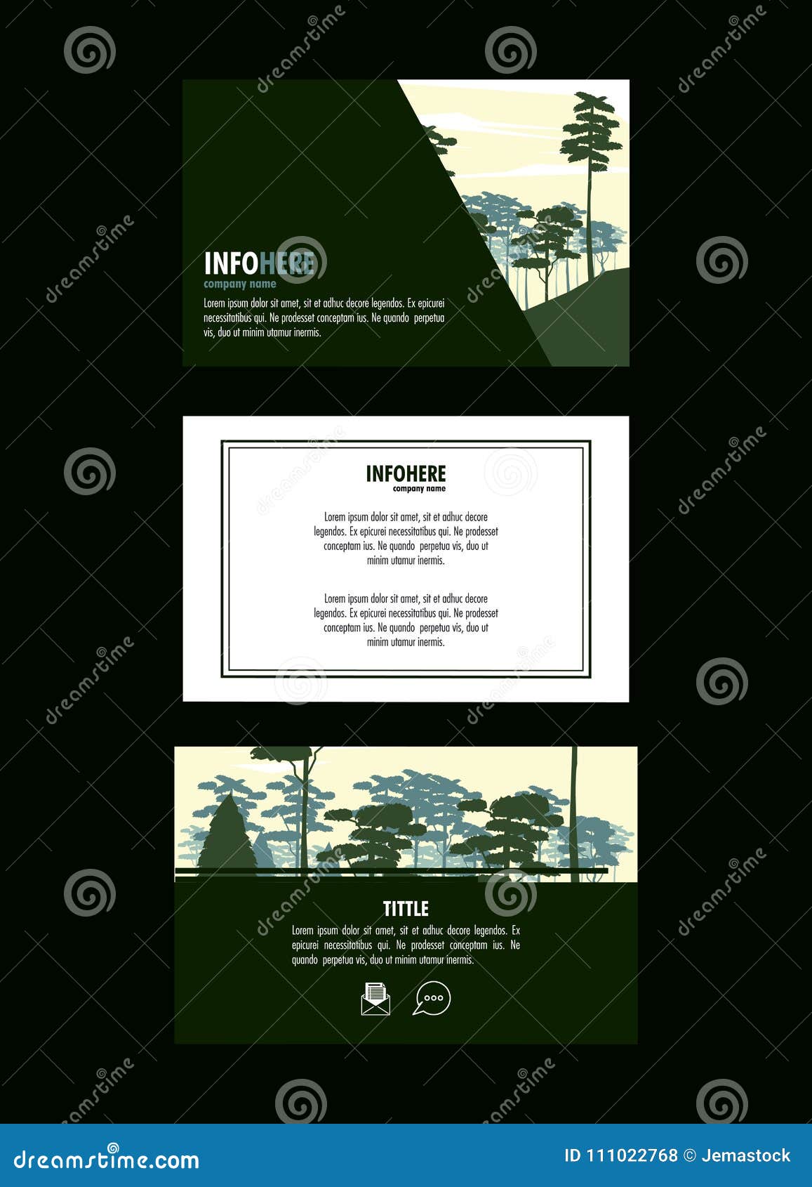 Forest Brochure Infographic Stock Vector - Illustration of journal ...