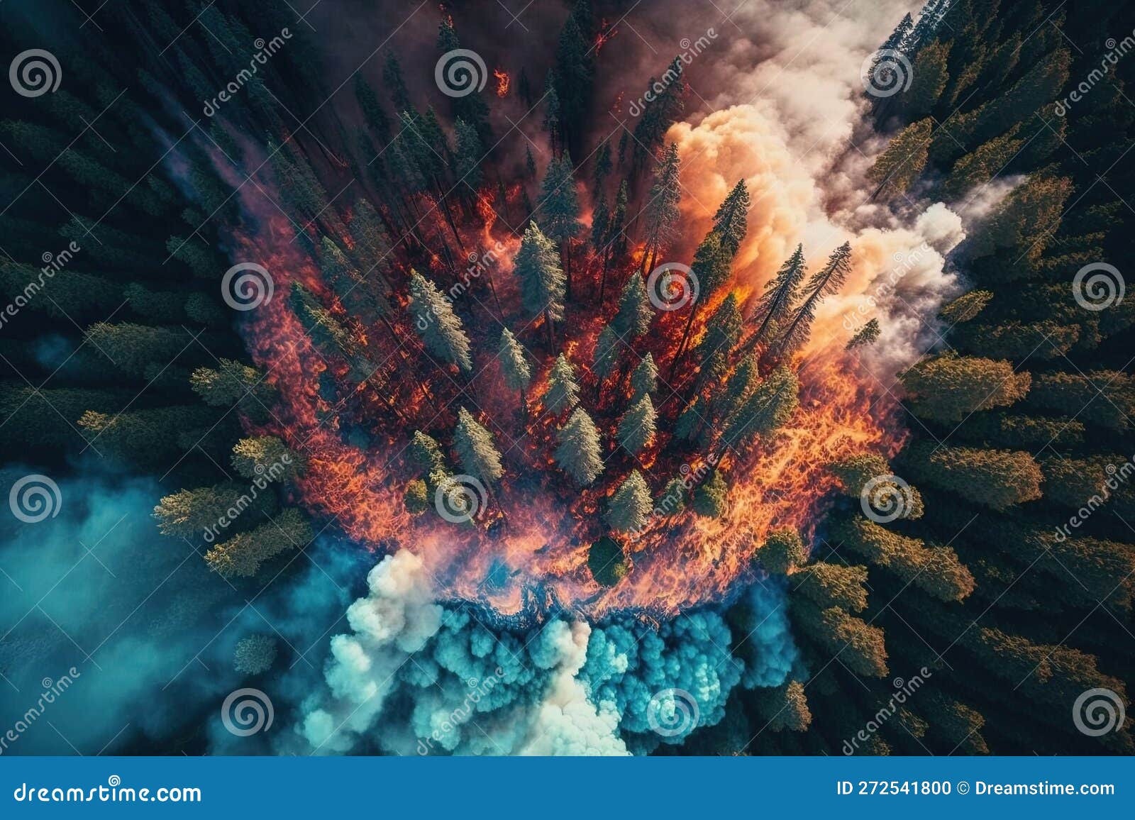 Forest Burning On The Mountainside, Natural Disaster, Climate Change ...