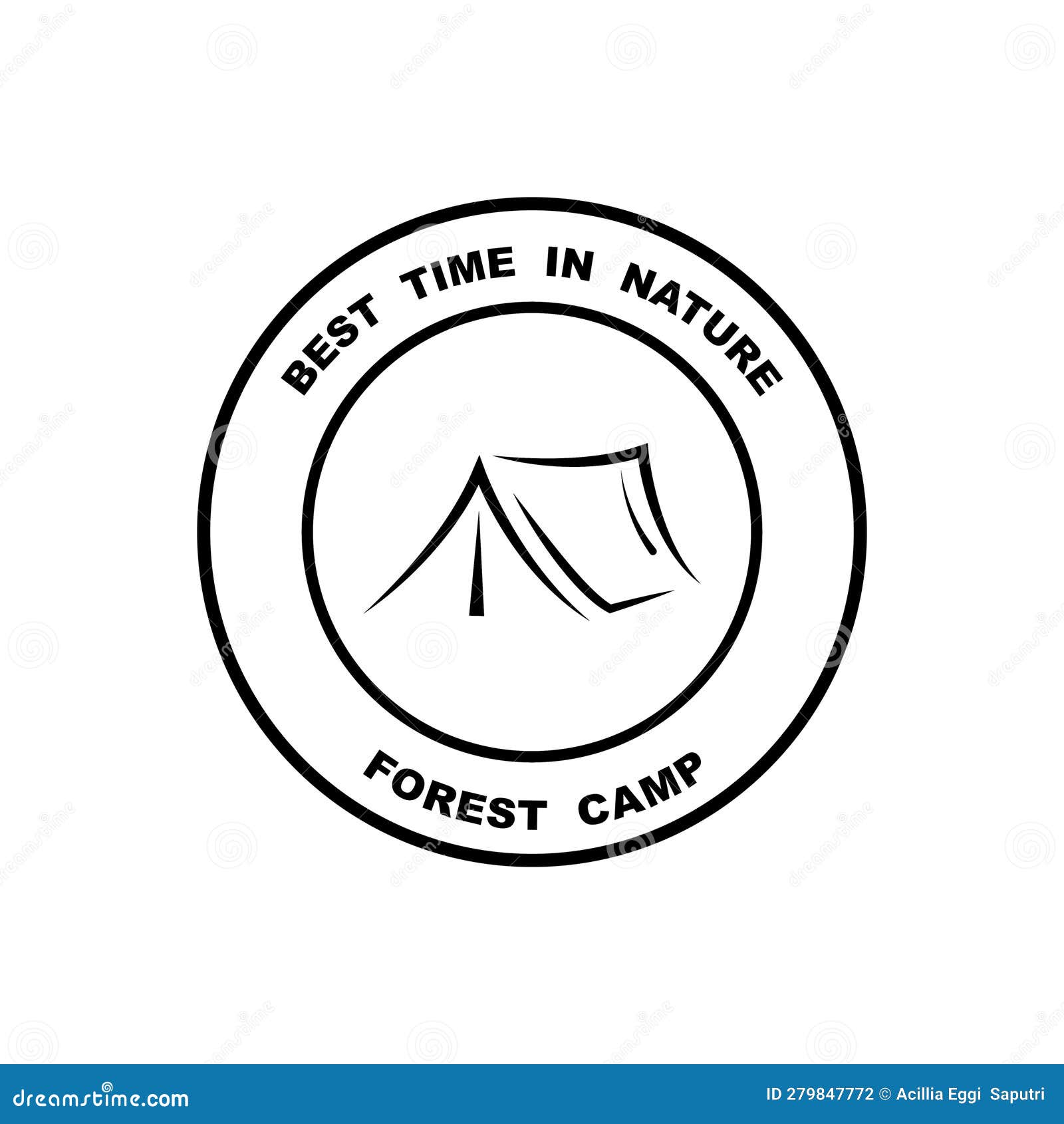 Forest Camp Logo Vector Design Stock Vector - Illustration of ...