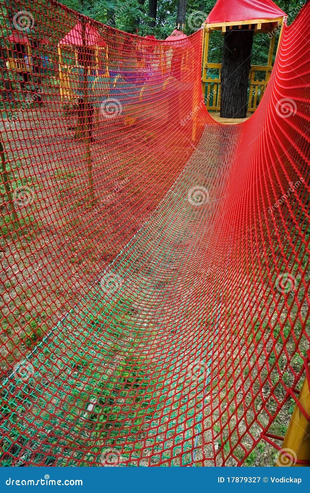 Forest Children S Obstacle Course from Ropes Stock Image - Image of ...