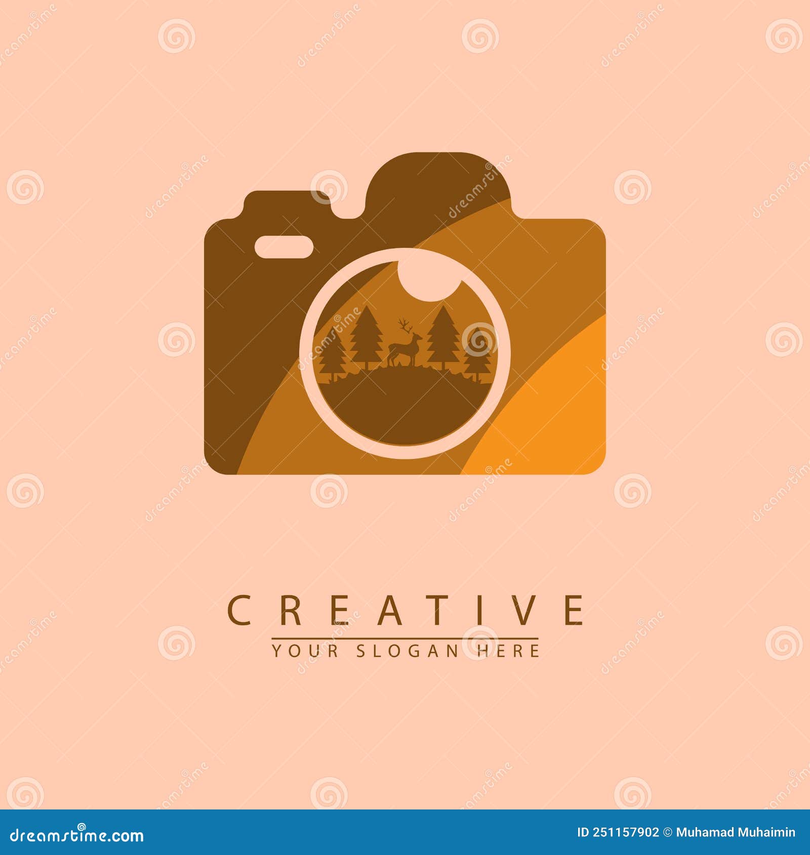 Forest combination camera stock vector. Illustration of film - 251157902