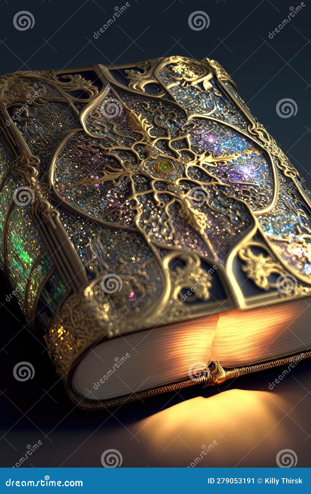 Forest of Cosmic Wonders: AI-Generated Surreal Composition with Crystal ...