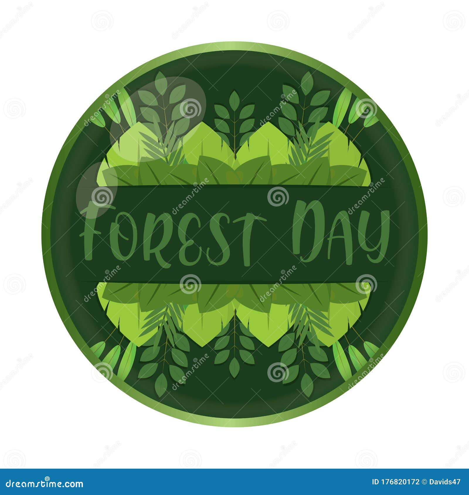 Forest day illustration stock vector. Illustration of vector - 176820172