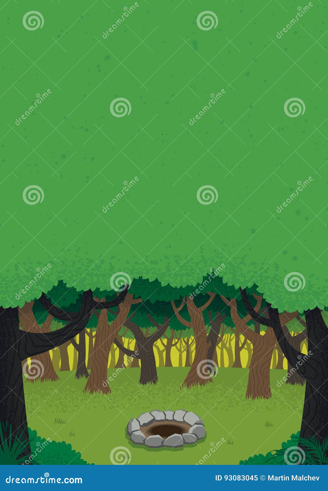 Forest Day Poster stock vector. Illustration of environment - 93083045