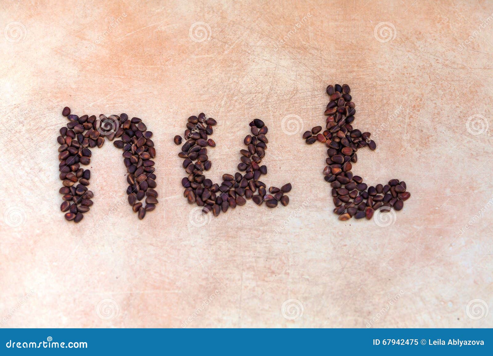 Forest Delicious Fresh Nuts on a Neutral Background Stock Image - Image ...