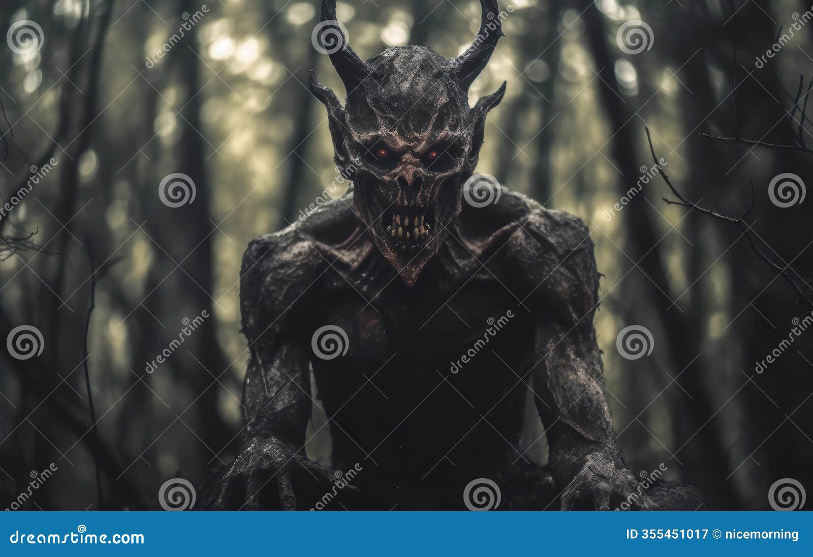 Forest Demon: a Dark Fantasy Horror Image. Created by Generative ...
