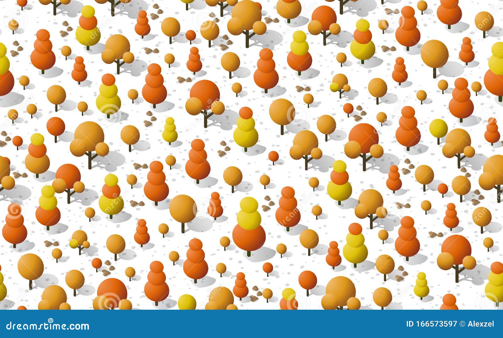 Forest Desert Pattern Seamless Background Stock Vector - Illustration ...