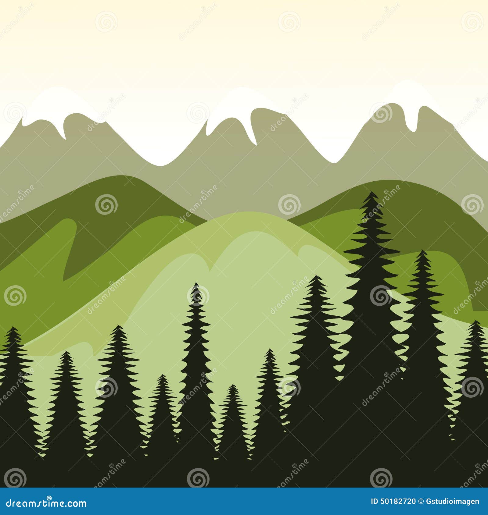 Forest Design, Vector Illustration. Stock Vector - Illustration of ...