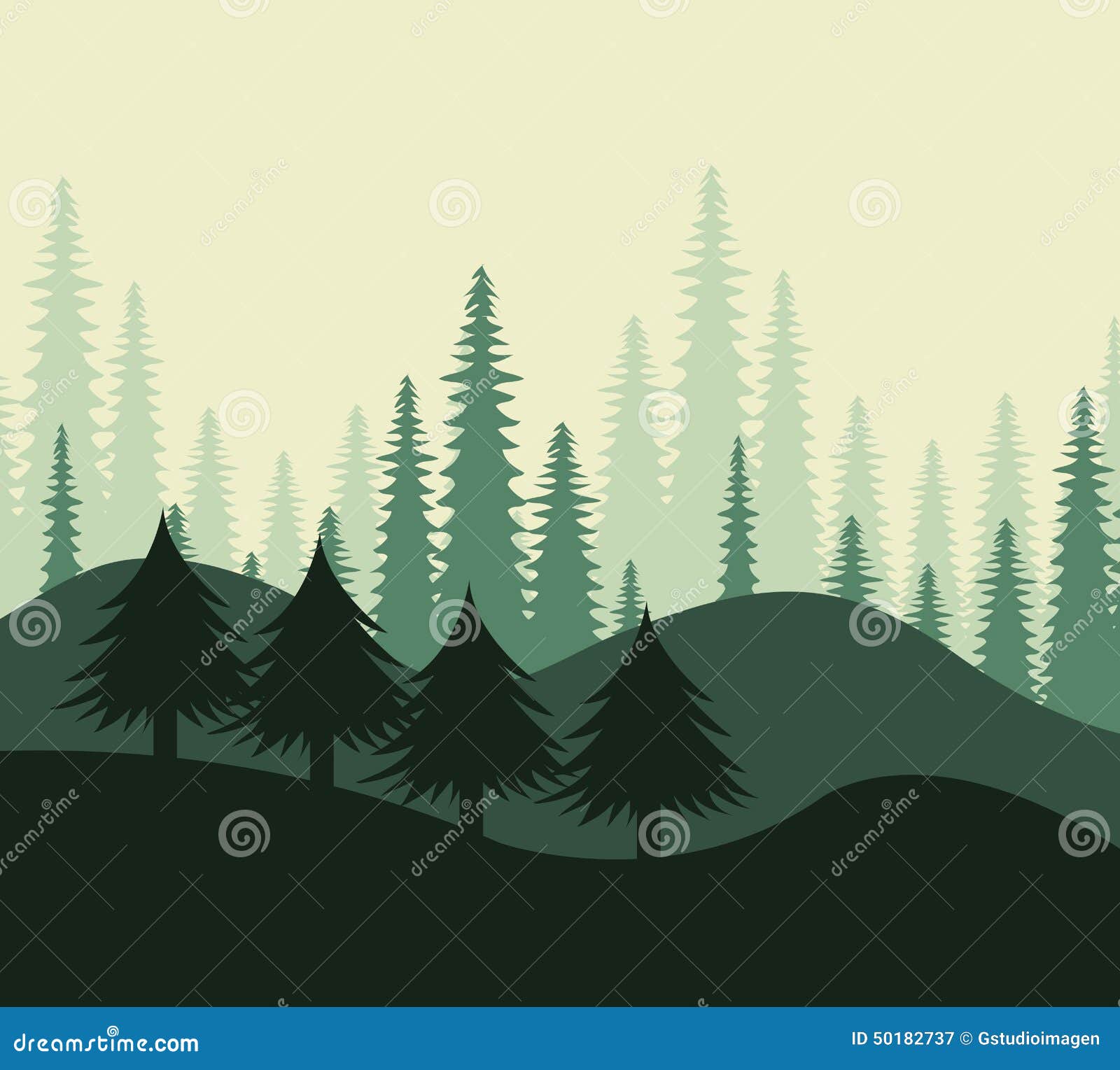 Forest Design, Vector Illustration. Stock Vector - Illustration of ...