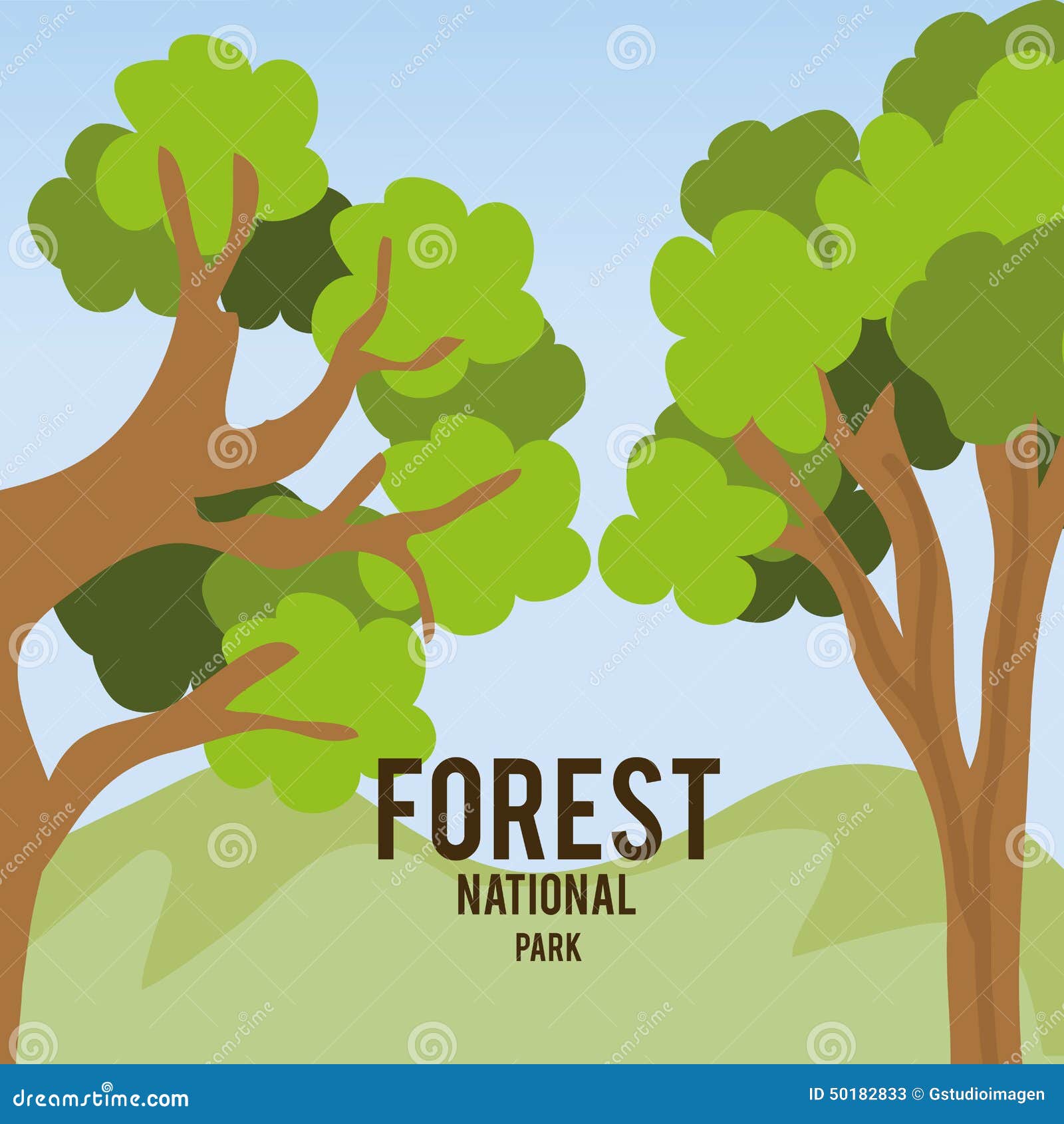 Forest Design, Vector Illustration. Stock Vector - Illustration of ...