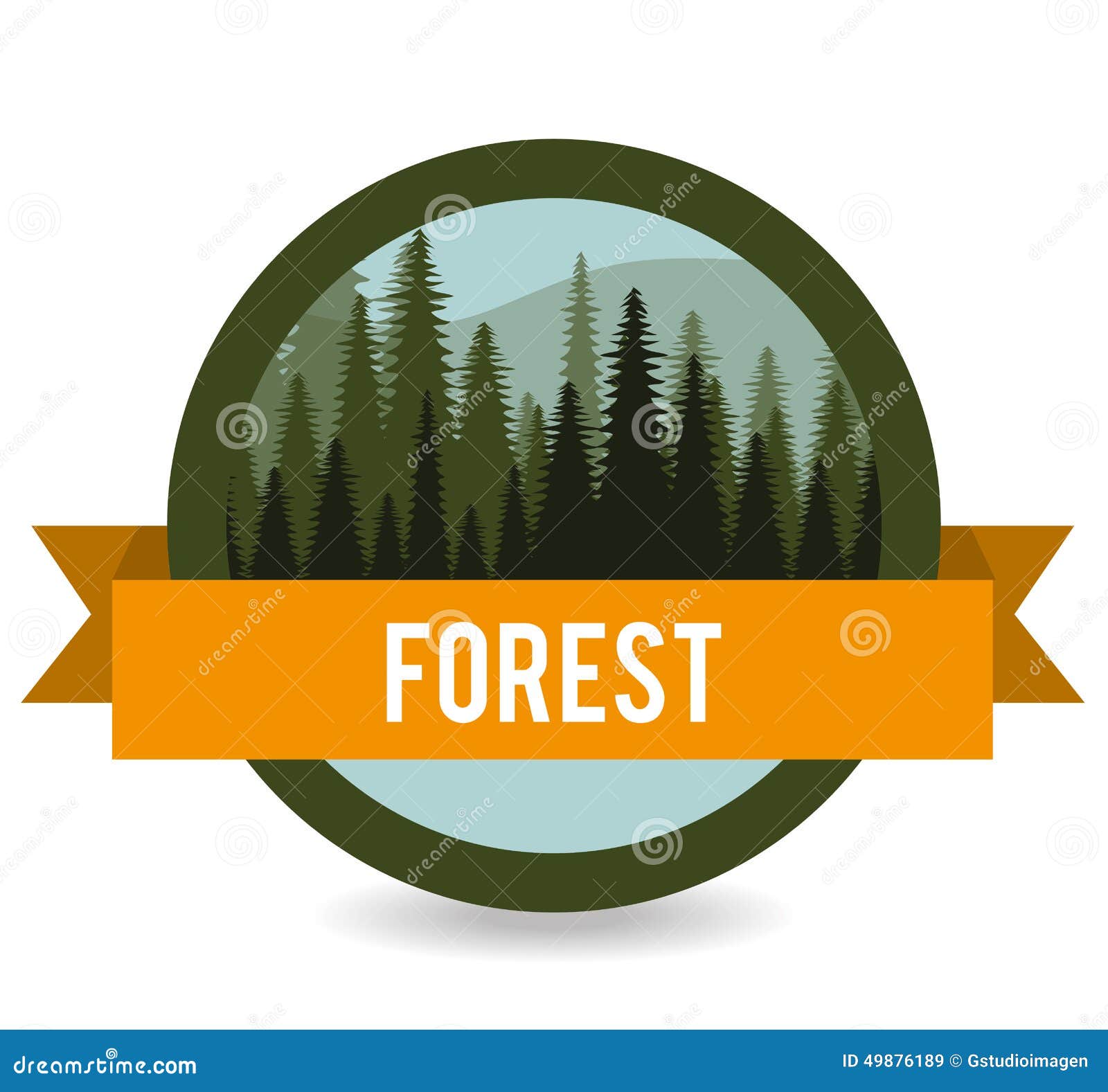 Forest Design, Vector Illustration. Stock Vector - Illustration of ...