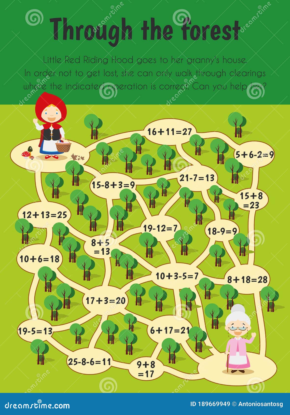 Through the Forest Educational Sheet. Primary Module for Numerical ...