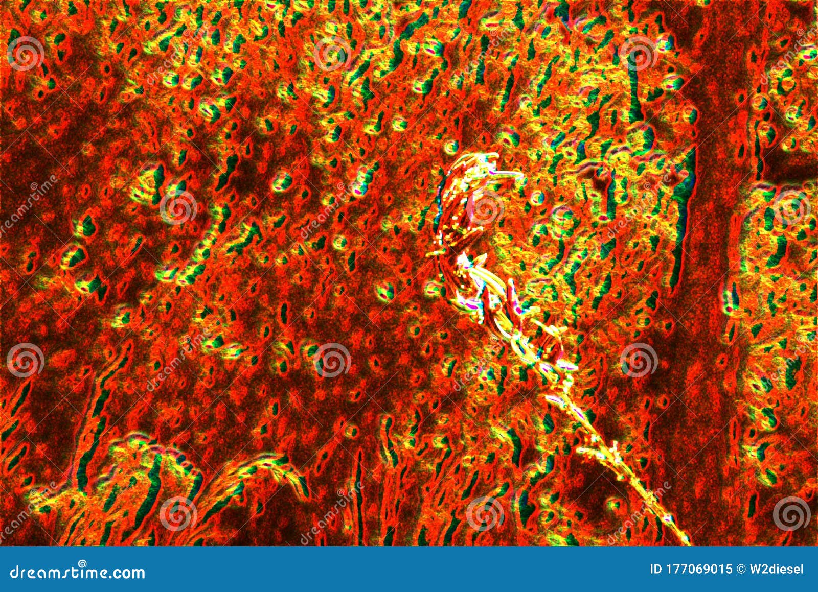 Forest in Fire Abstract Design Stock Illustration - Illustration of ...