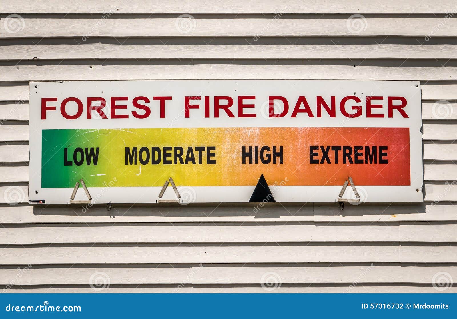 Forest Fire Danger Sign stock photo. Image of disaster - 57316732