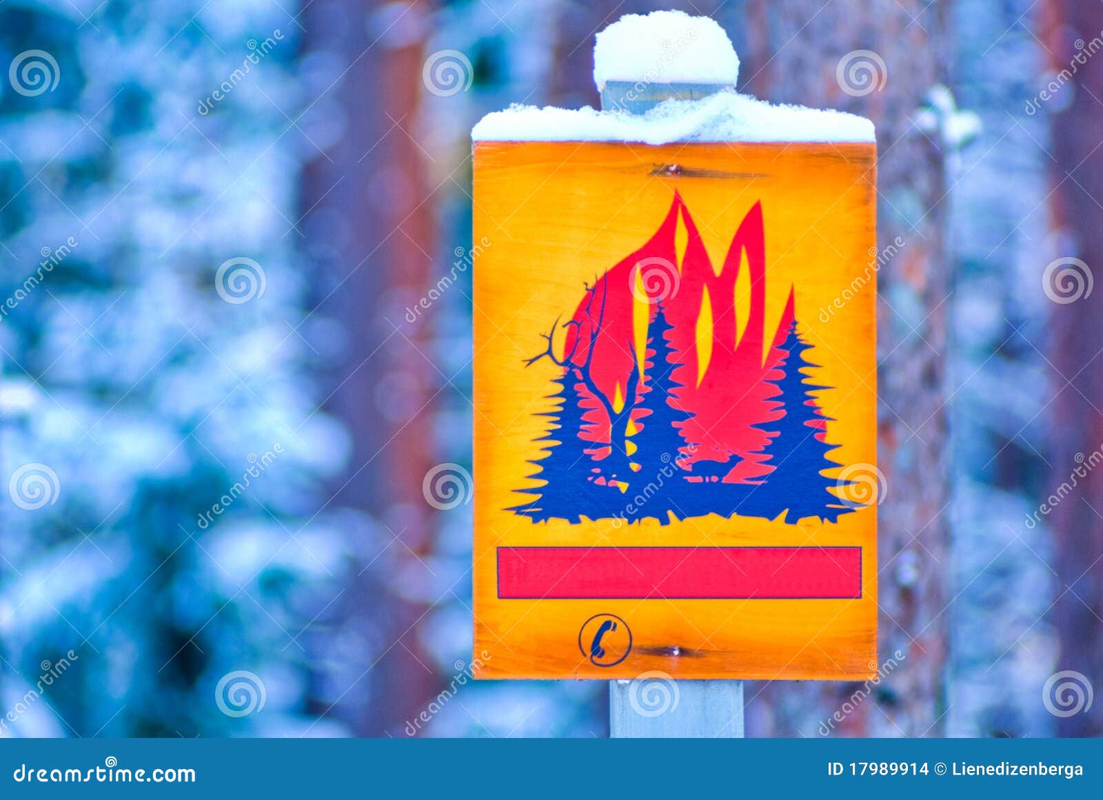 Forest fire warning sign stock photo. Image of prohibition - 17989914