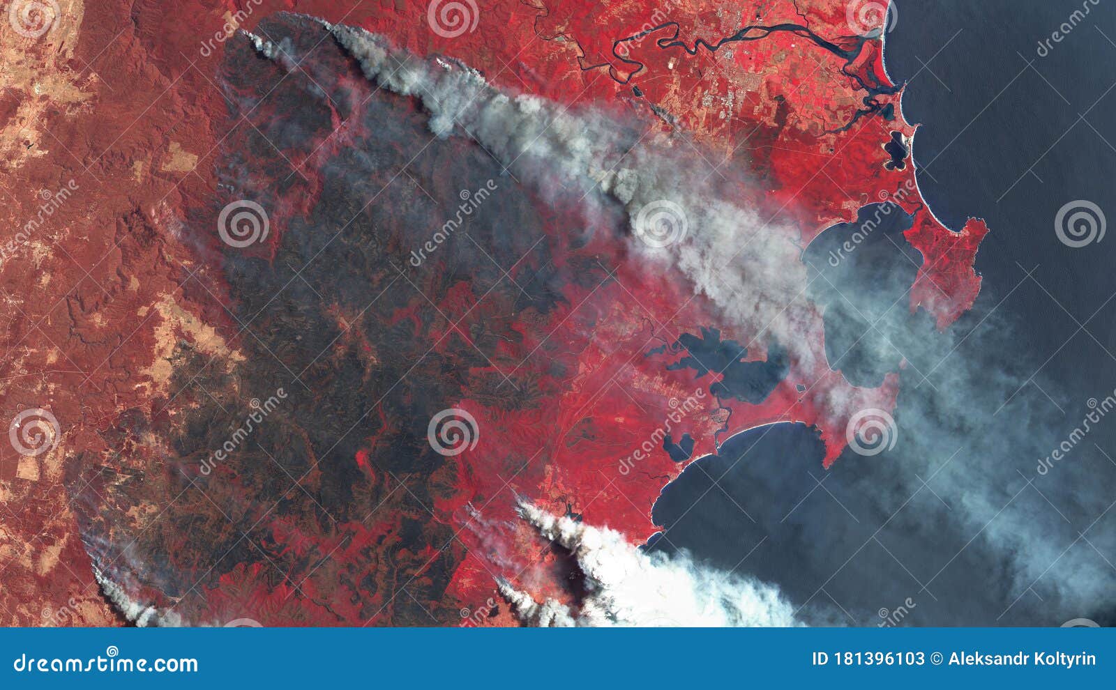 Forest Fires in Australia, a View from Space. Environmental Problems, a ...