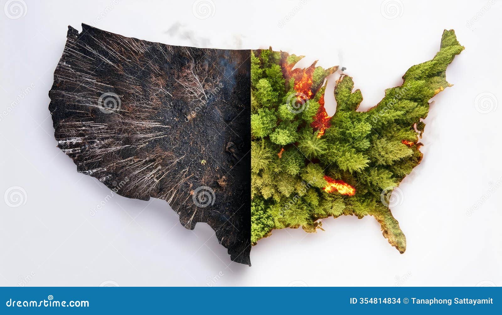 Forest Fires Deforestation Climate Change Environmental Damage ...