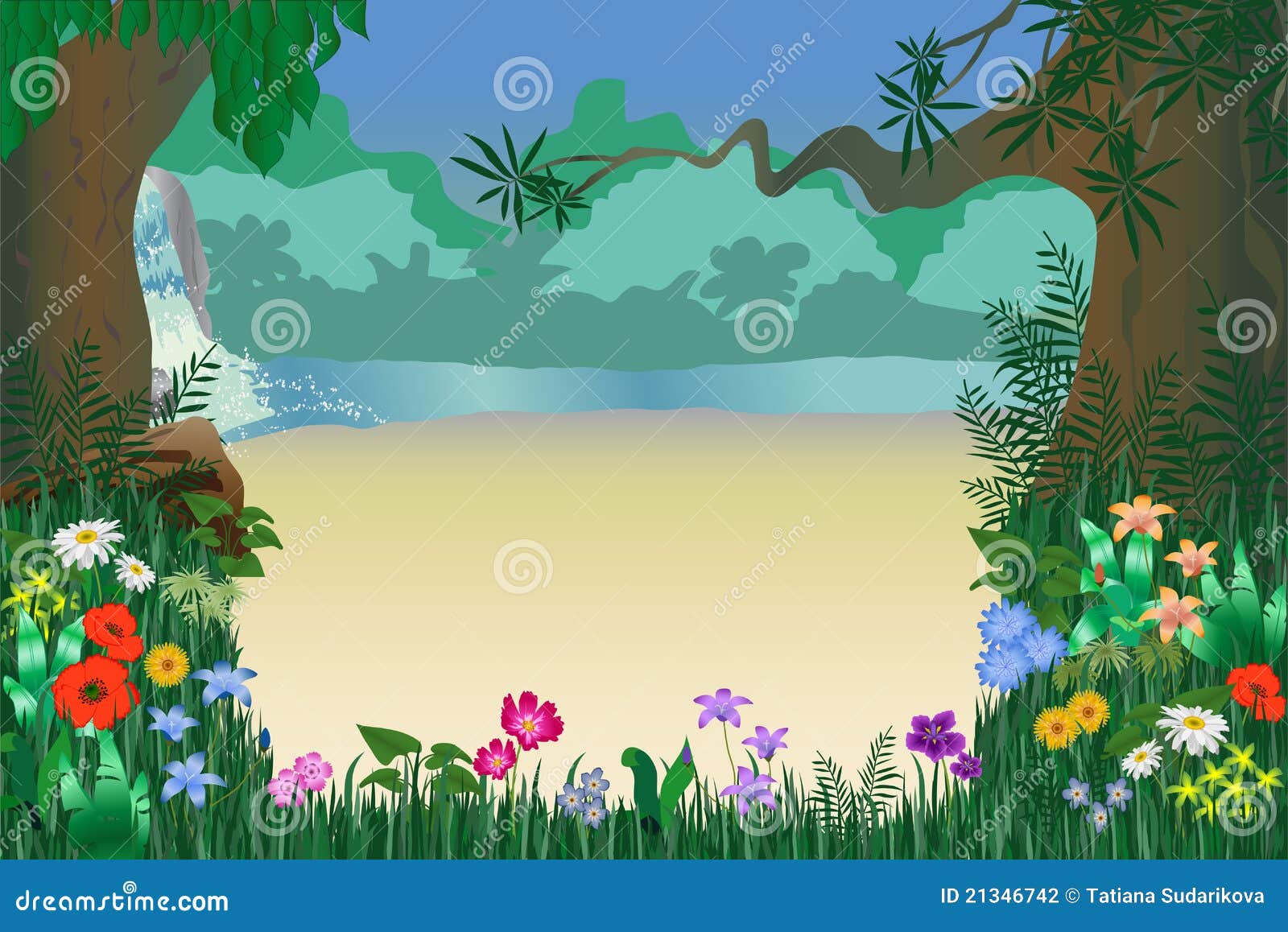 Forest Frame Stock Photography - Image: 21346742