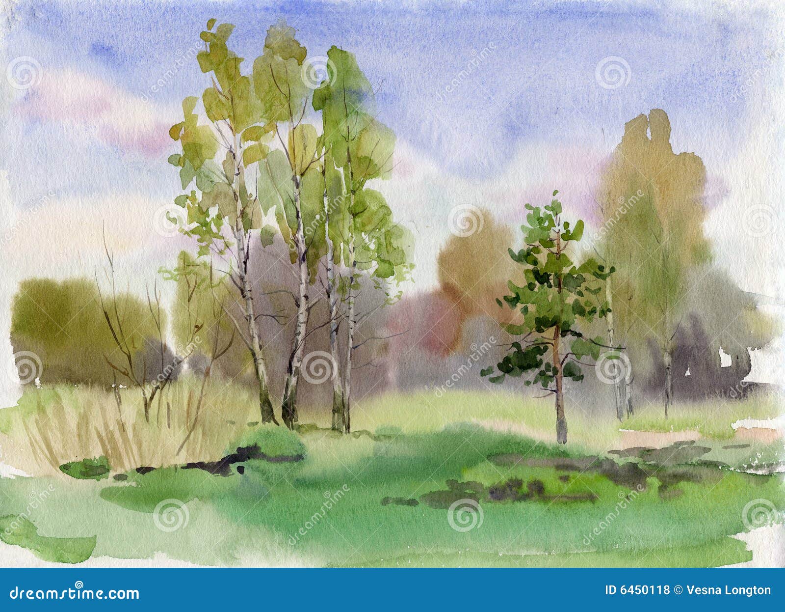 Forest fringe stock illustration. Illustration of forest - 6450118