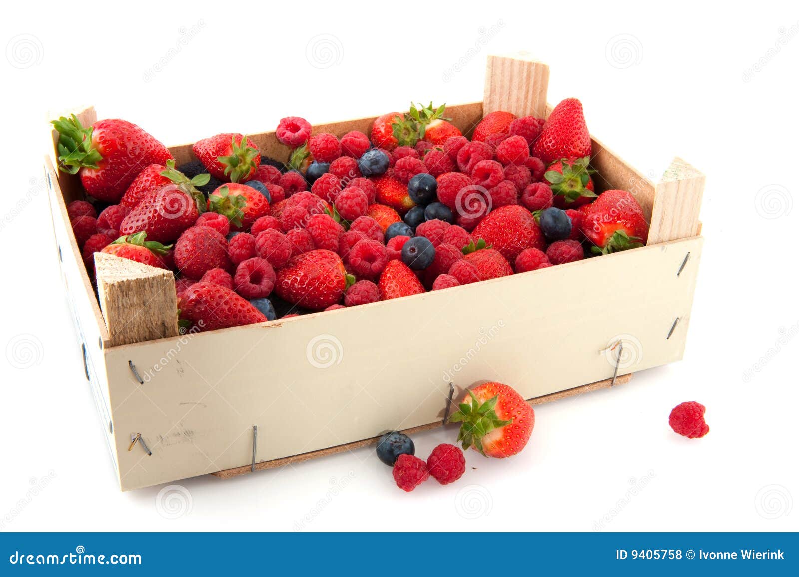 Forest fruit stock photo. Image of wooden, filled, strawberries - 9405758