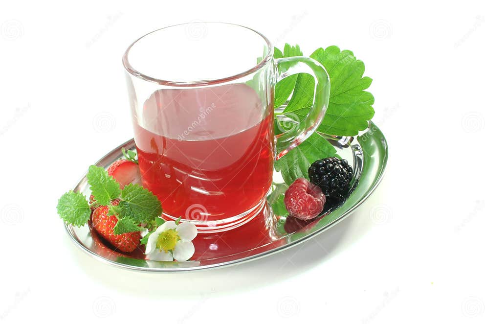 Forest fruit tea stock image. Image of break, infusion - 14547747