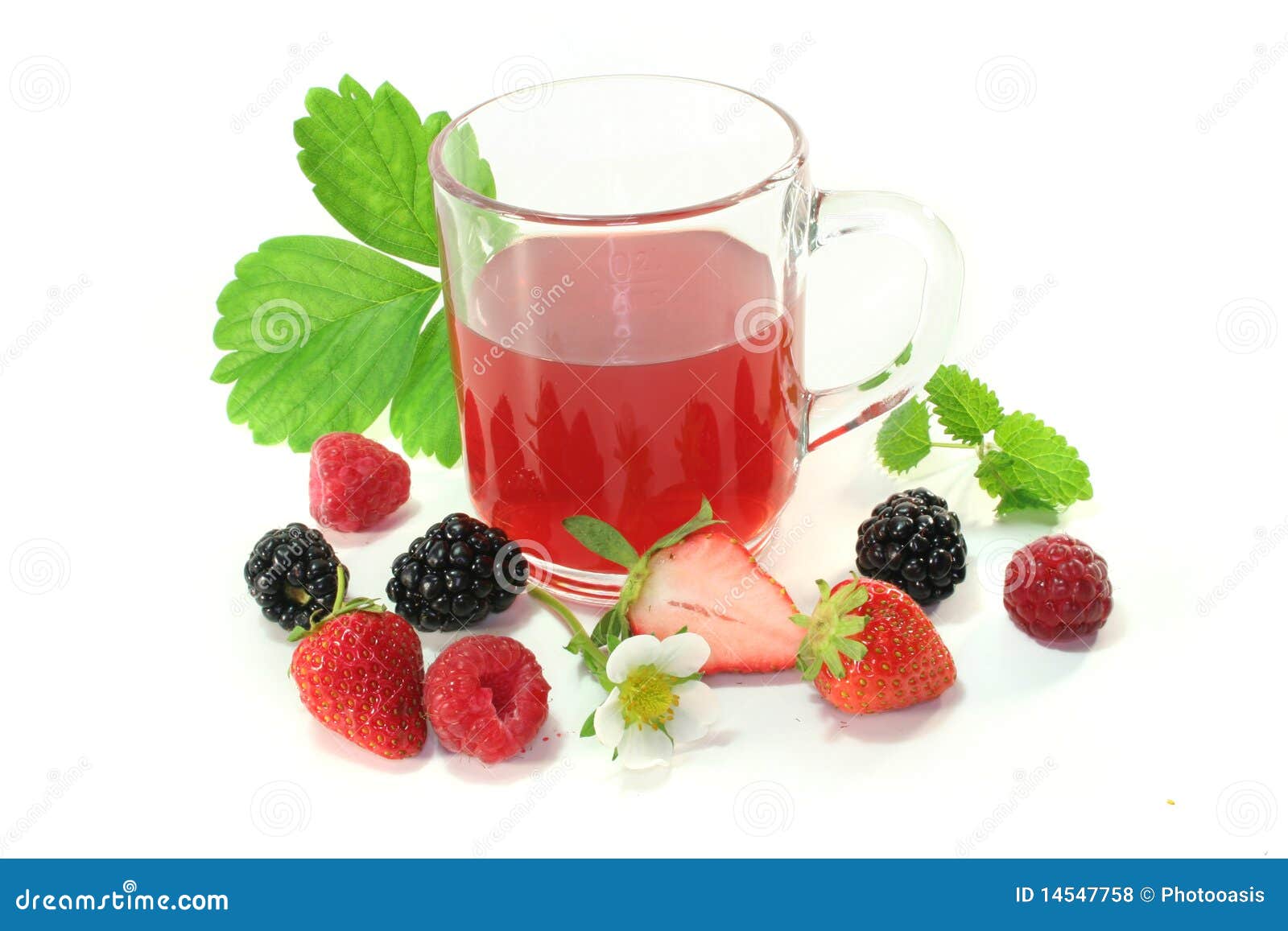 Forest fruit tea stock photo. Image of blackberry, vitamin - 14547758