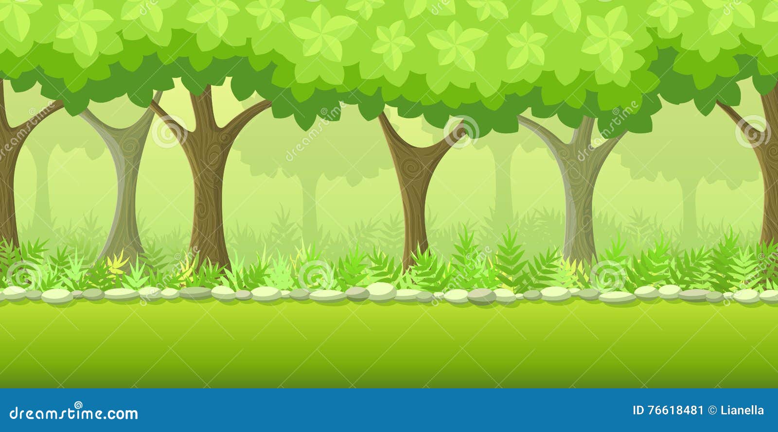 Forest Game Background ilustração do vetor. Ilustração de jogos - 76618481