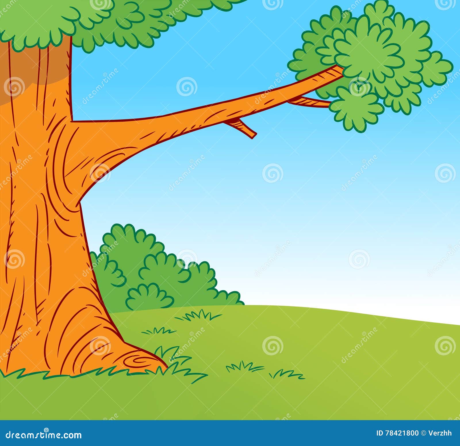 Cep On Forest Glade. Vector Drawing | CartoonDealer.com #55188327