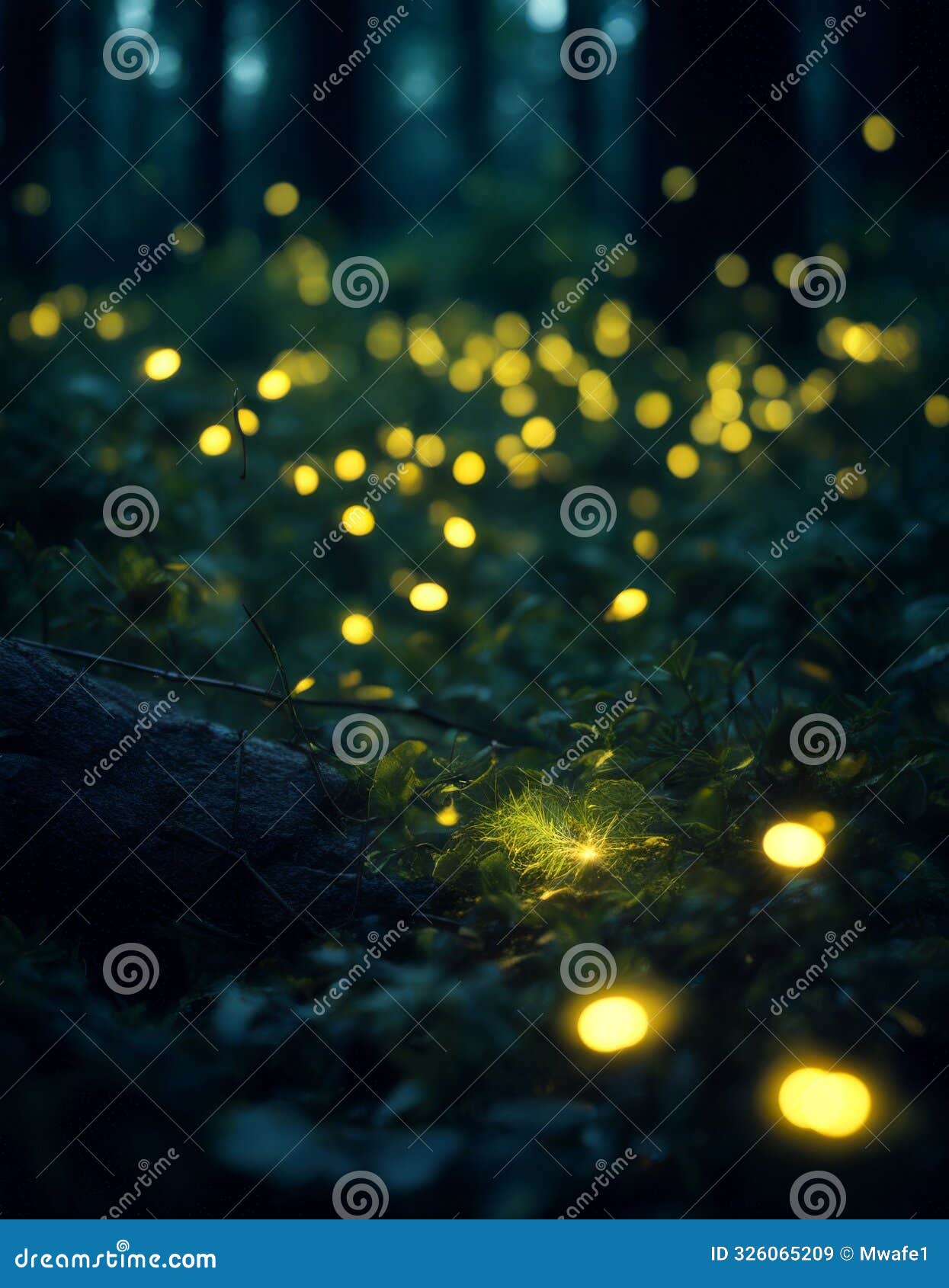 Green Firefly Animation Background Stock Illustration | CartoonDealer ...