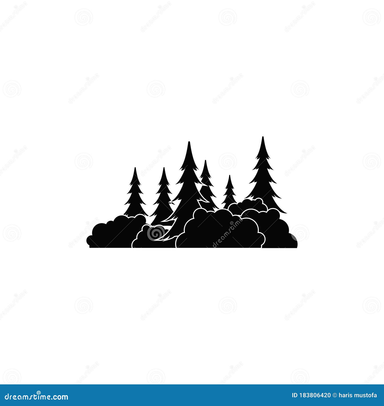 Forest Graphic Design Template Vector Isolated Stock Vector ...