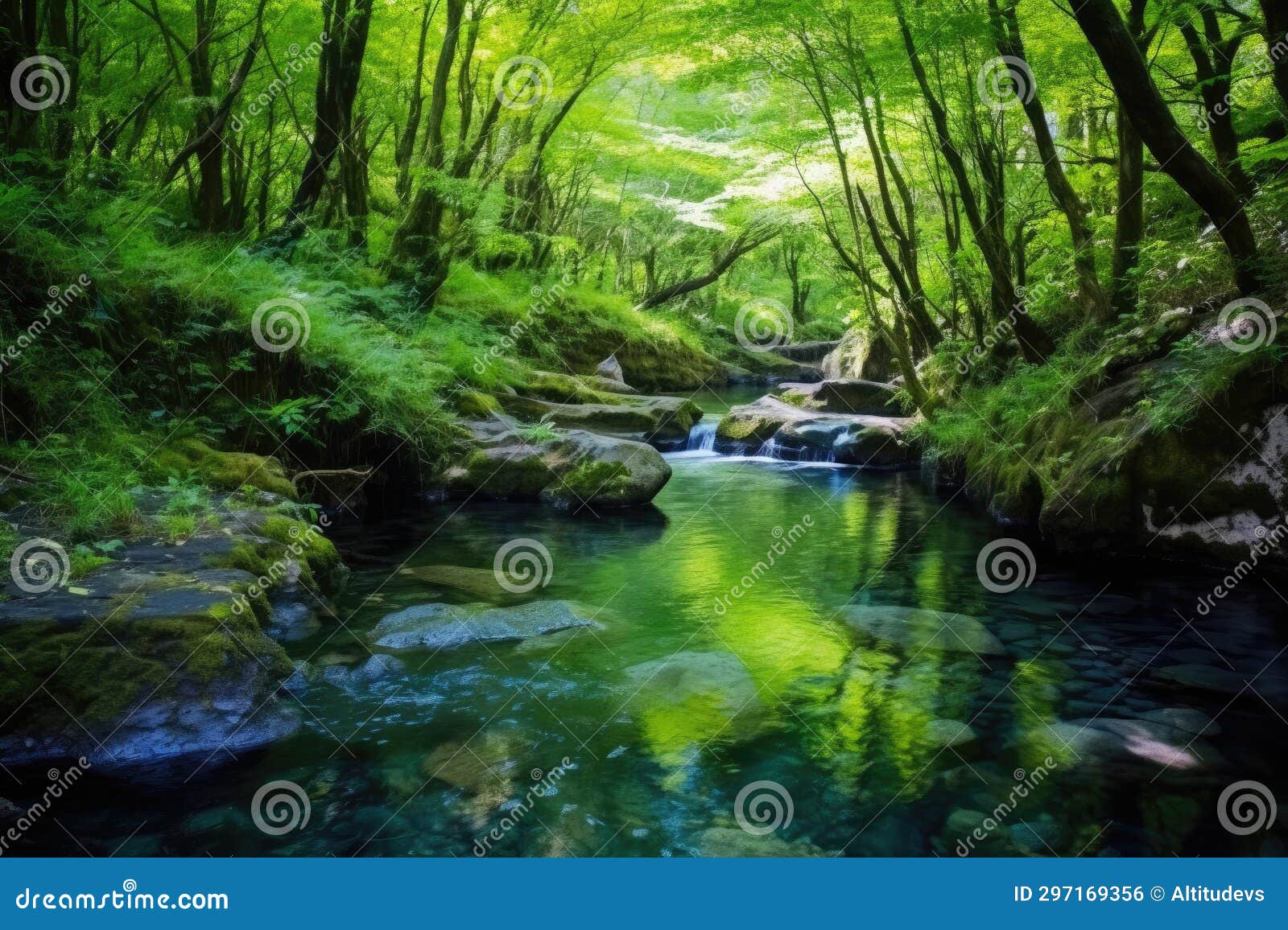 Forest Hot Spring with Clear Signage Stock Photo - Image of water ...