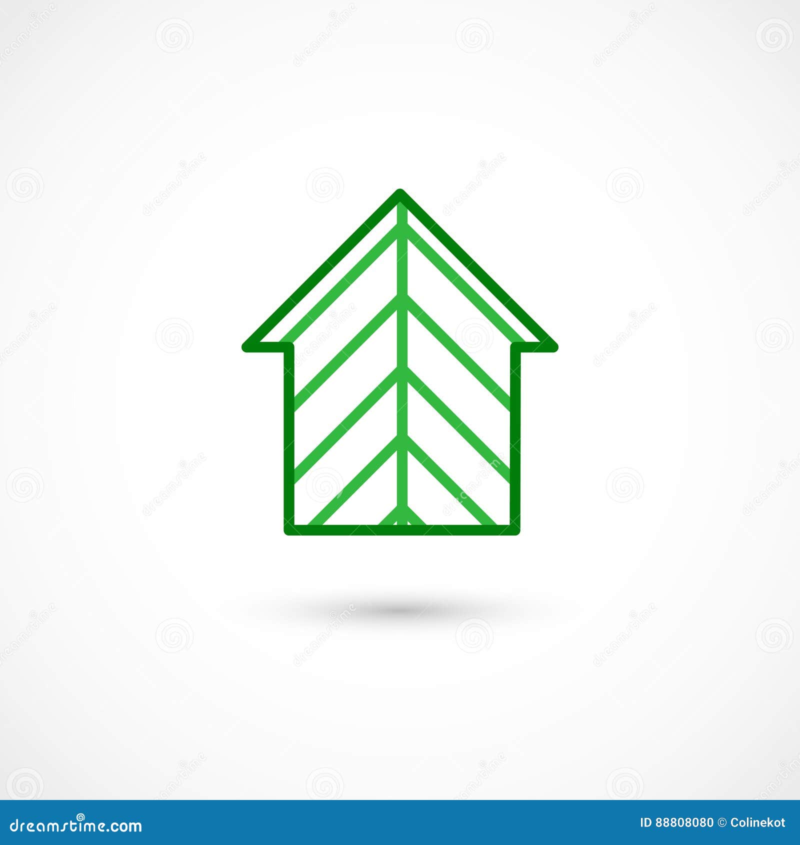 Forest house stock vector. Illustration of group, icon - 88808080