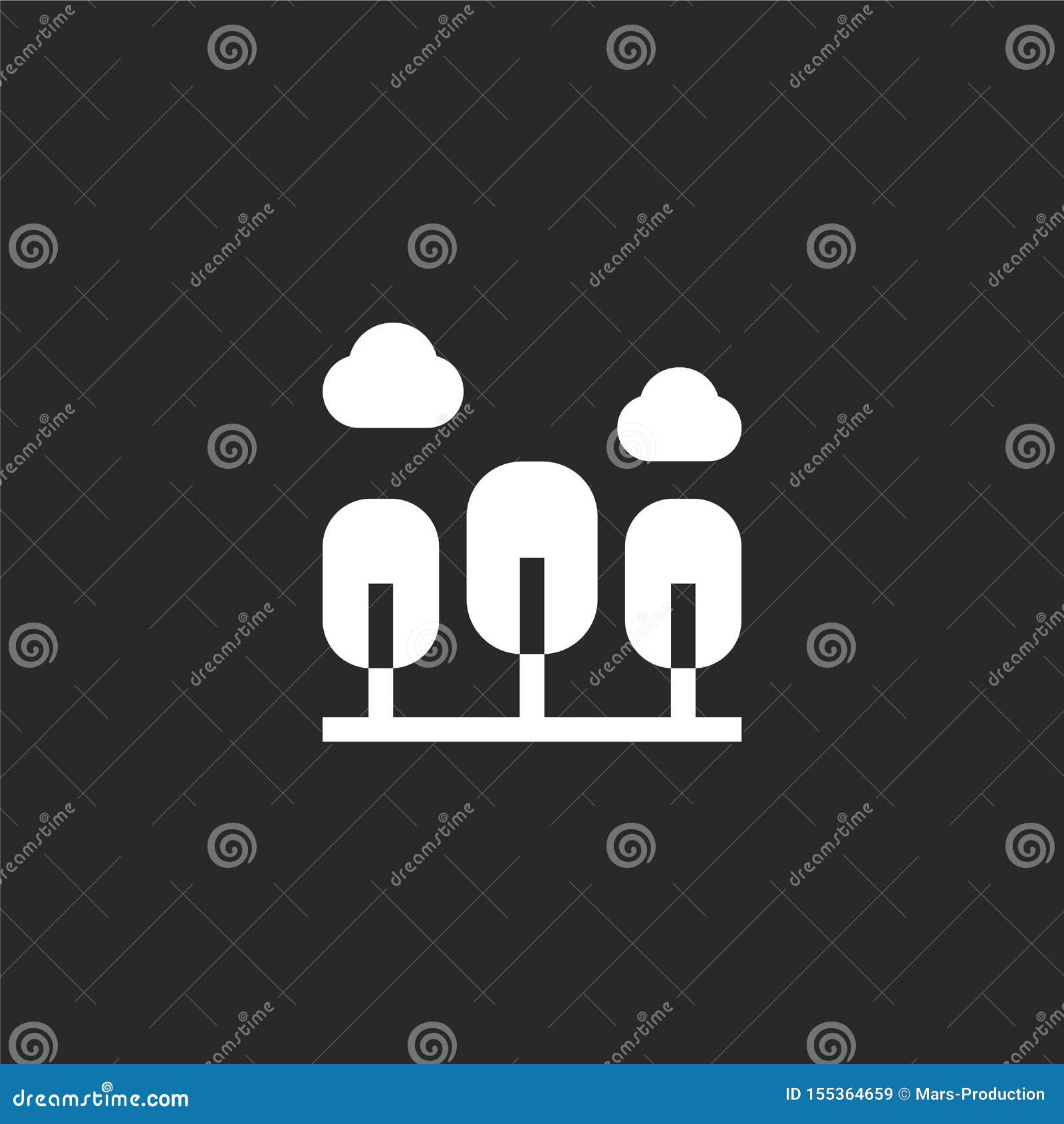 Forest Icon. Filled Forest Icon for Website Design and Mobile, App ...