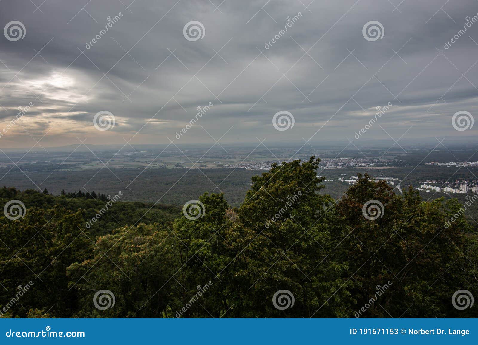 Forest and Landscape Around Frankenstein Castle Stock Image - Image of ...