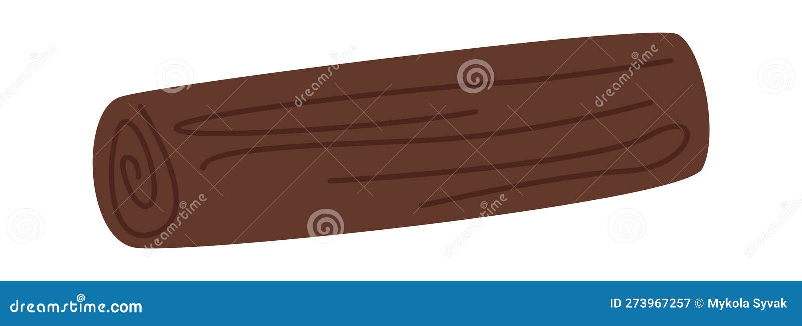 Forest Log Illustration stock vector. Illustration of tree - 273967257