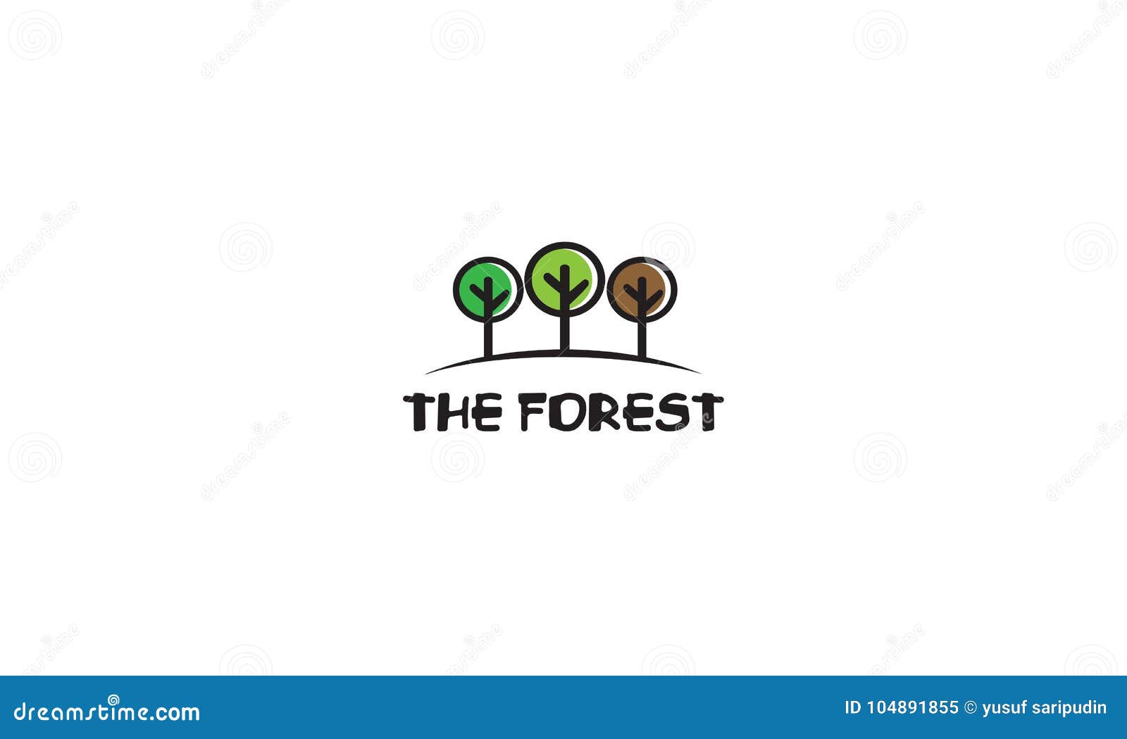 Forest logo design stock vector. Illustration of laboratories - 104891855