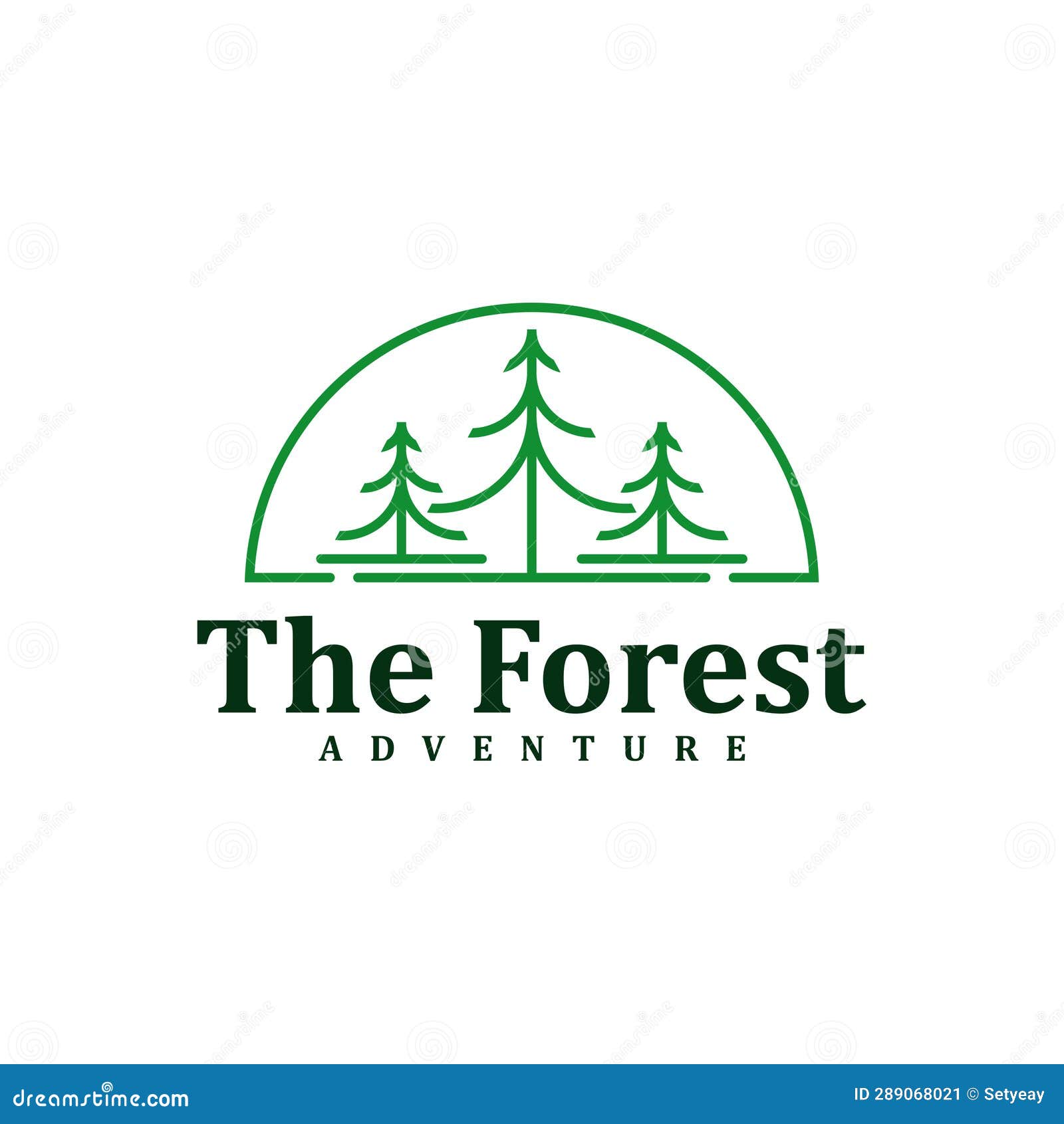 Forest Logo Design Template. Creative Pine Logo Vector Illustration ...