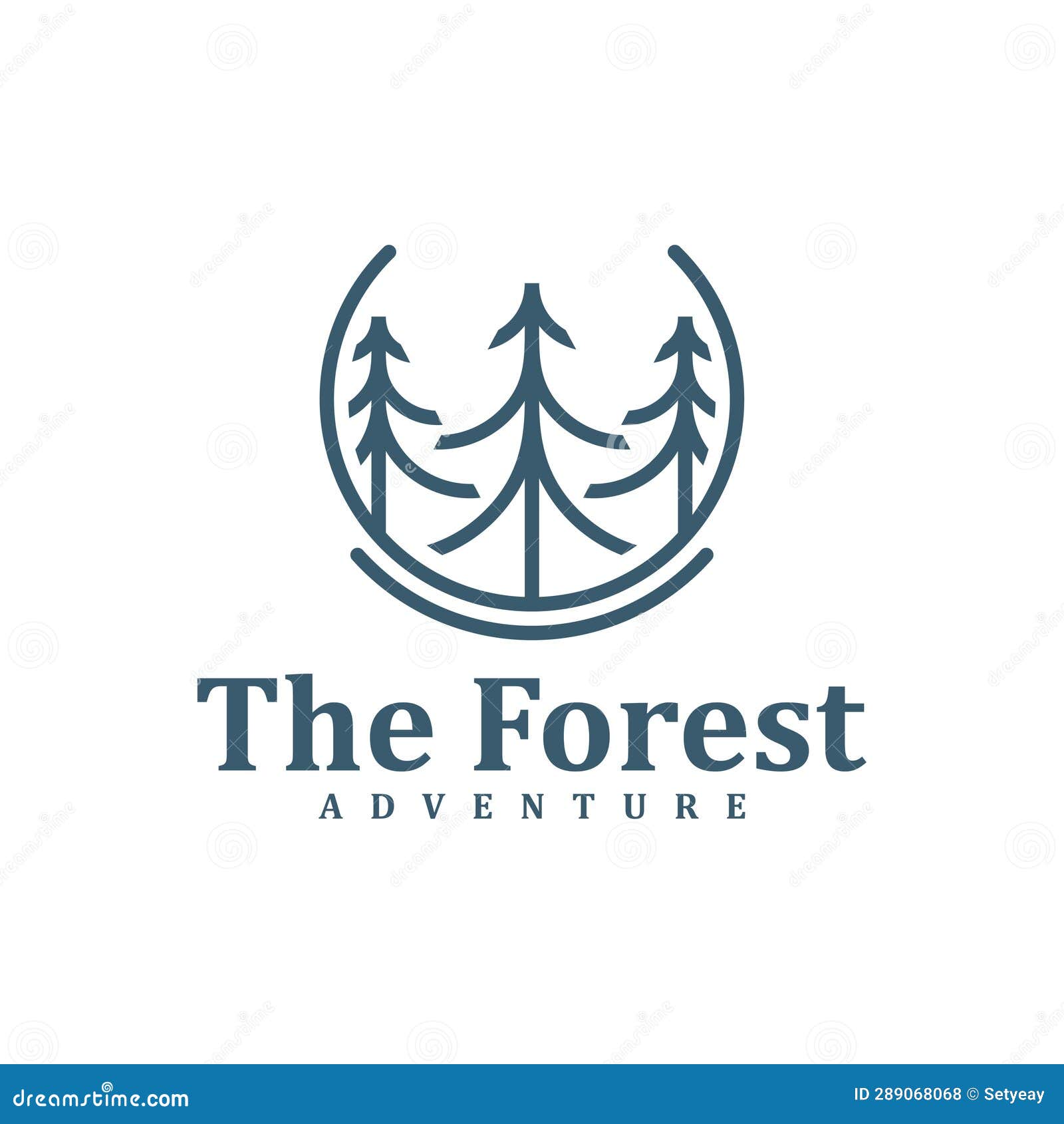 Forest Logo Design Template. Creative Pine Logo Vector Illustration ...