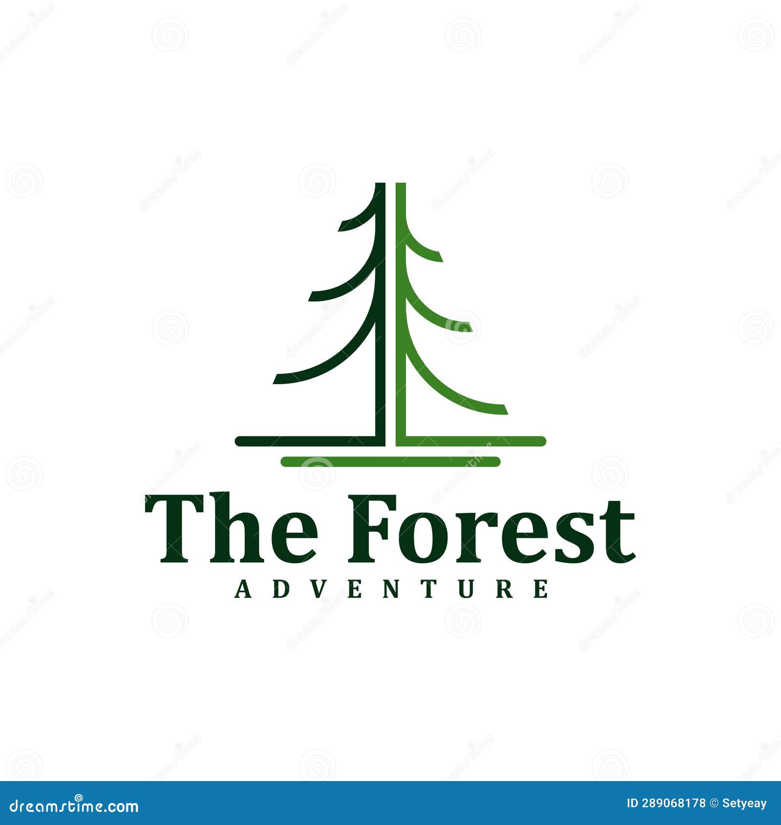 Forest Logo Design Template. Creative Pine Logo Vector Illustration ...