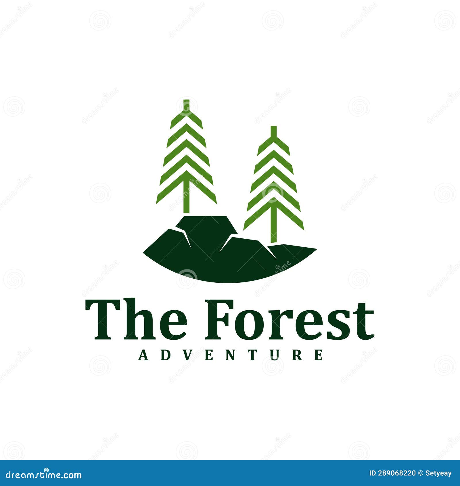 Forest Logo Design Template. Creative Pine Logo Vector Illustration ...