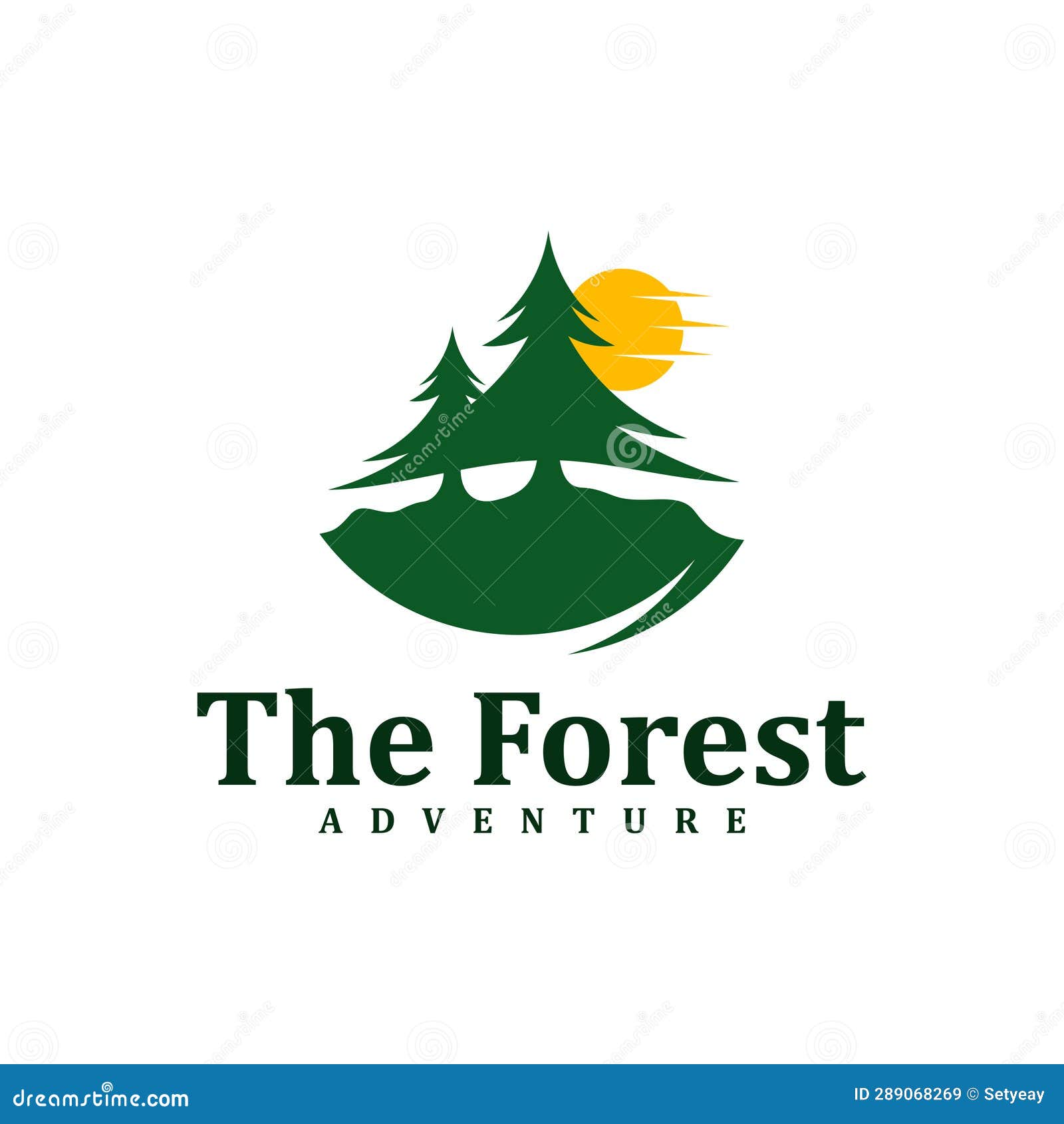 Forest Logo Design Template. Creative Pine Logo Vector Illustration ...