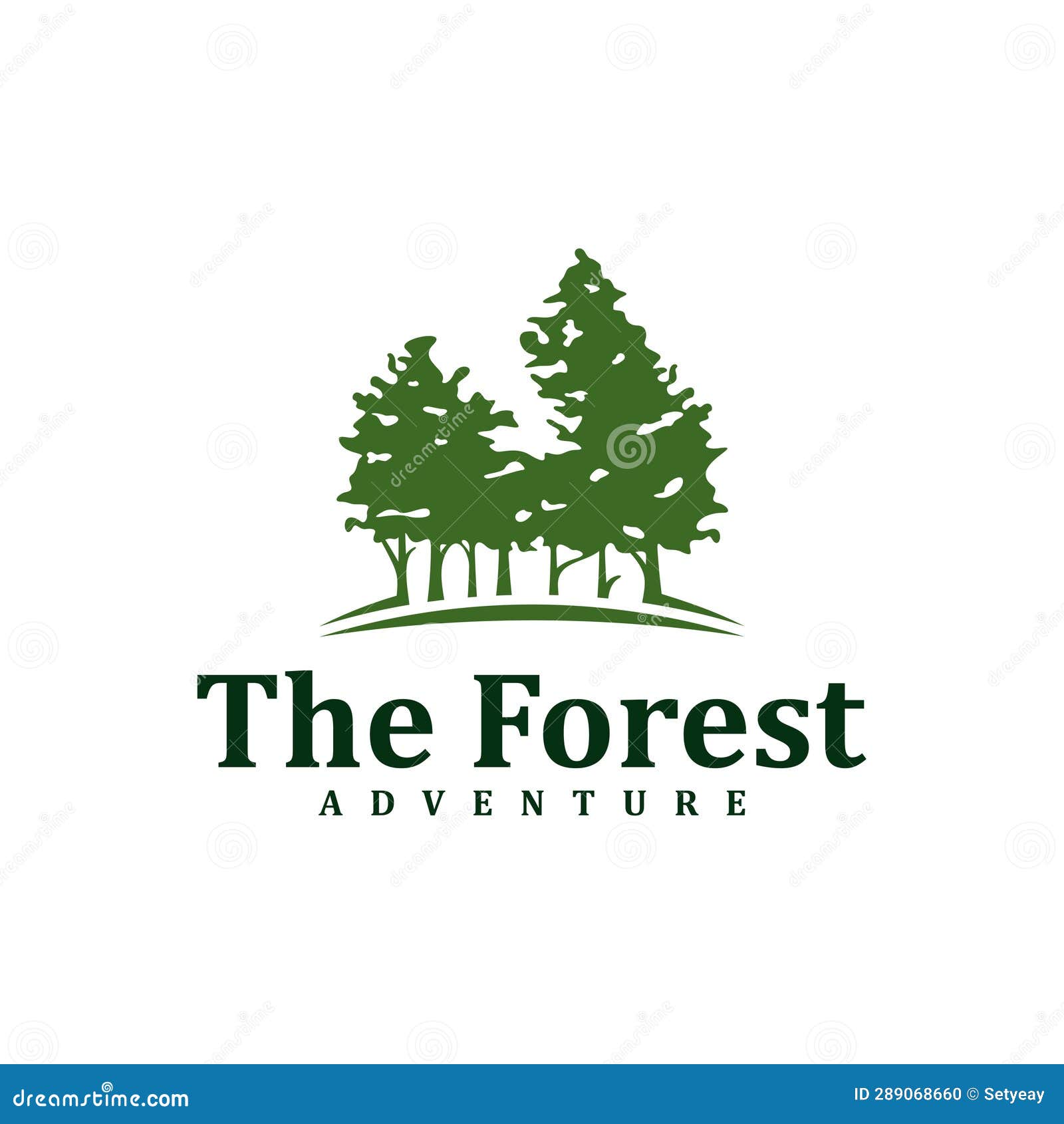 Forest Logo Design Template. Creative Pine Logo Vector Illustration ...