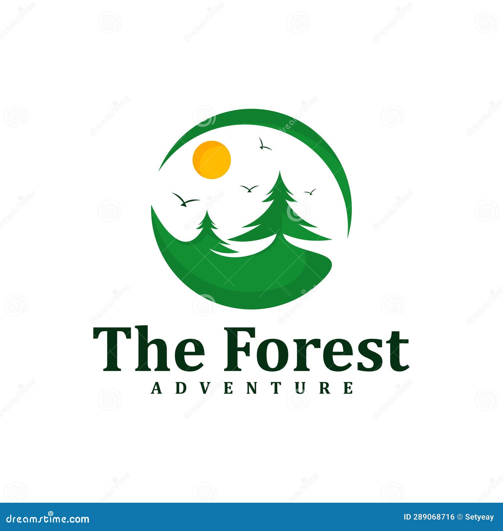 Forest Logo Design Template. Creative Pine Logo Vector Illustration ...